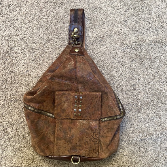 Patricia Nash | Bags | Patricia Nash Leaf Suede Leather Convertible ...